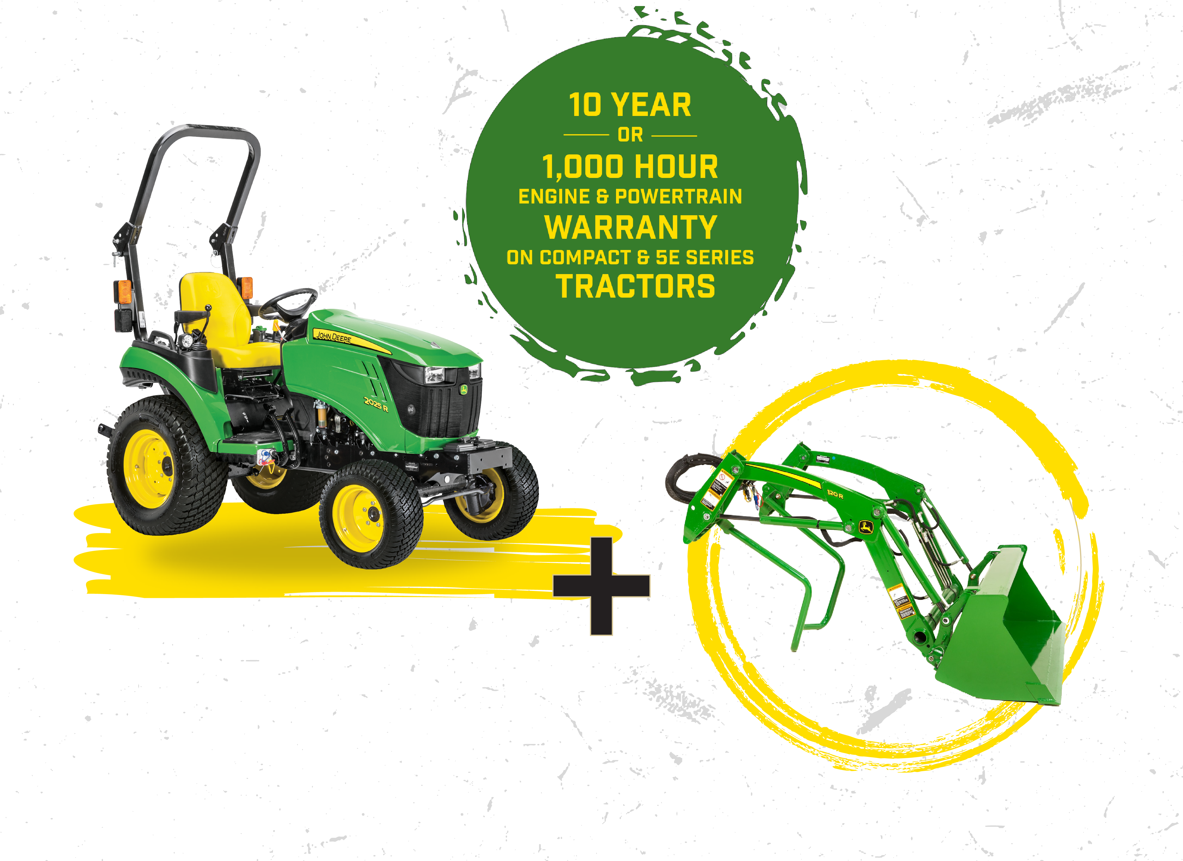The Backyard | John Deere-2025R + Loader Compact Utility Tractor