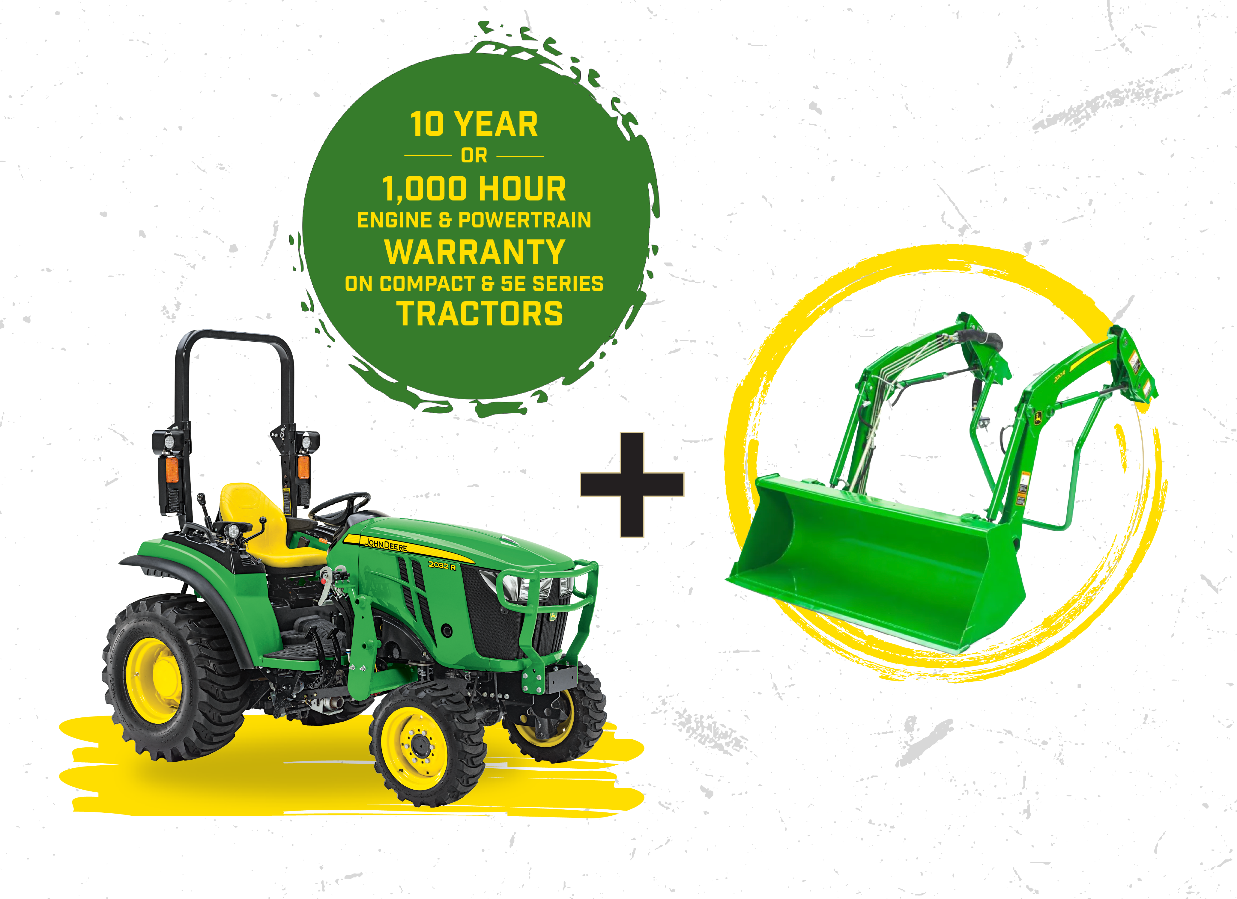 The Backyard | John Deere-2032R + Loader Compact Utility Tractor