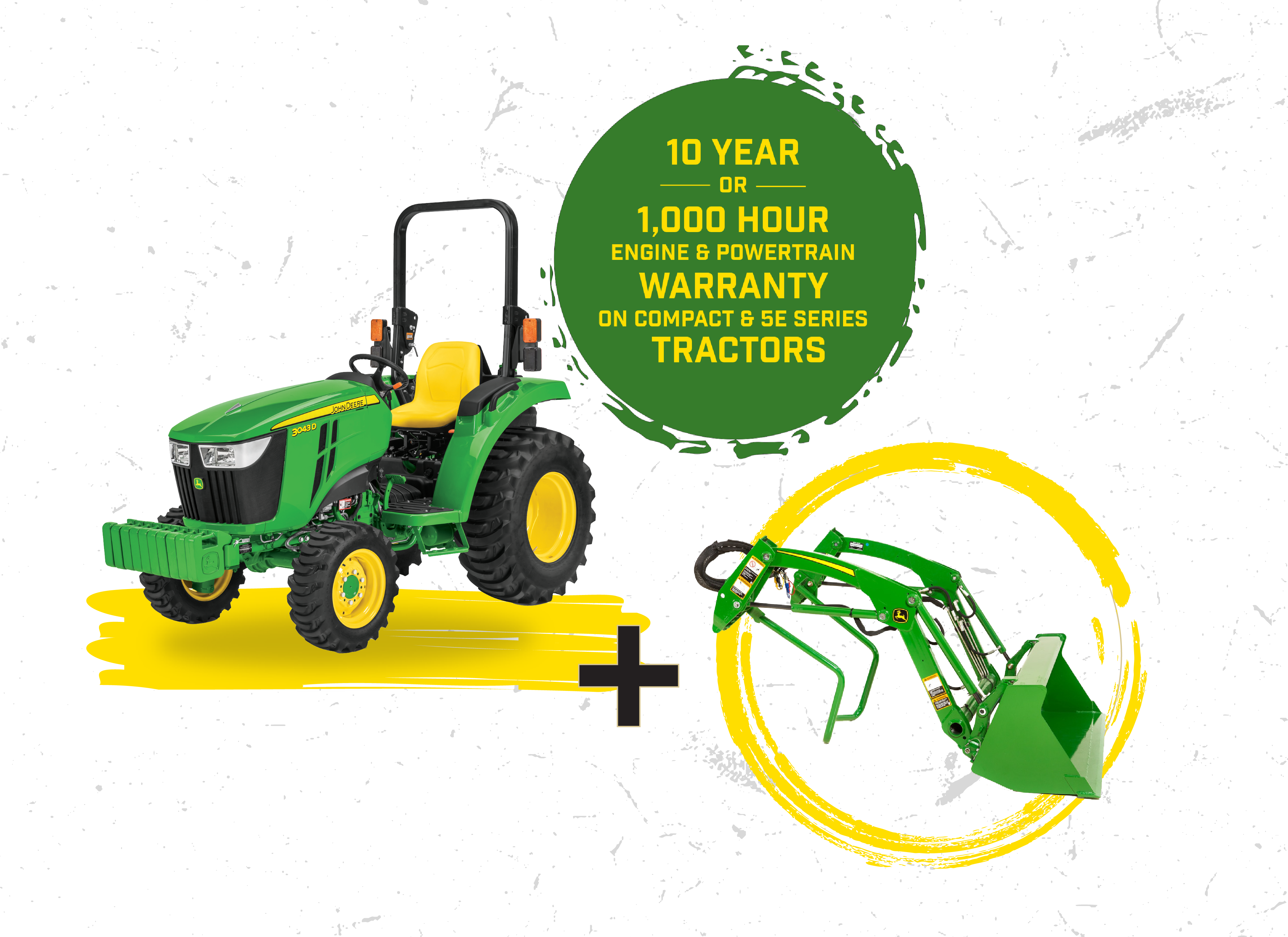 The Backyard | John Deere-3043D + Loader Compact Utility Tractor